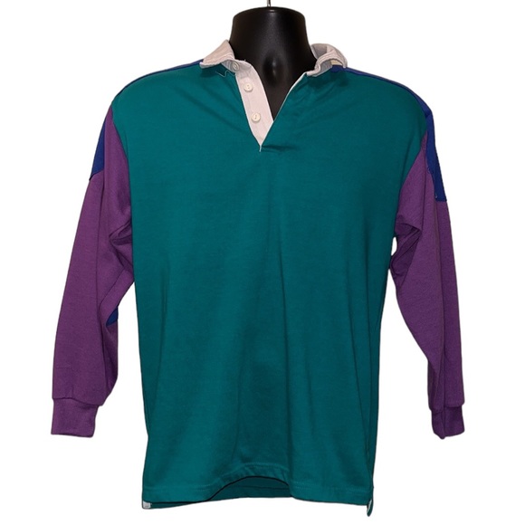 Christopher Rand | Shirts | Vintage 8s90s Christopher Rand Rugby Poloelbow Patcheskoreal | Poshmark